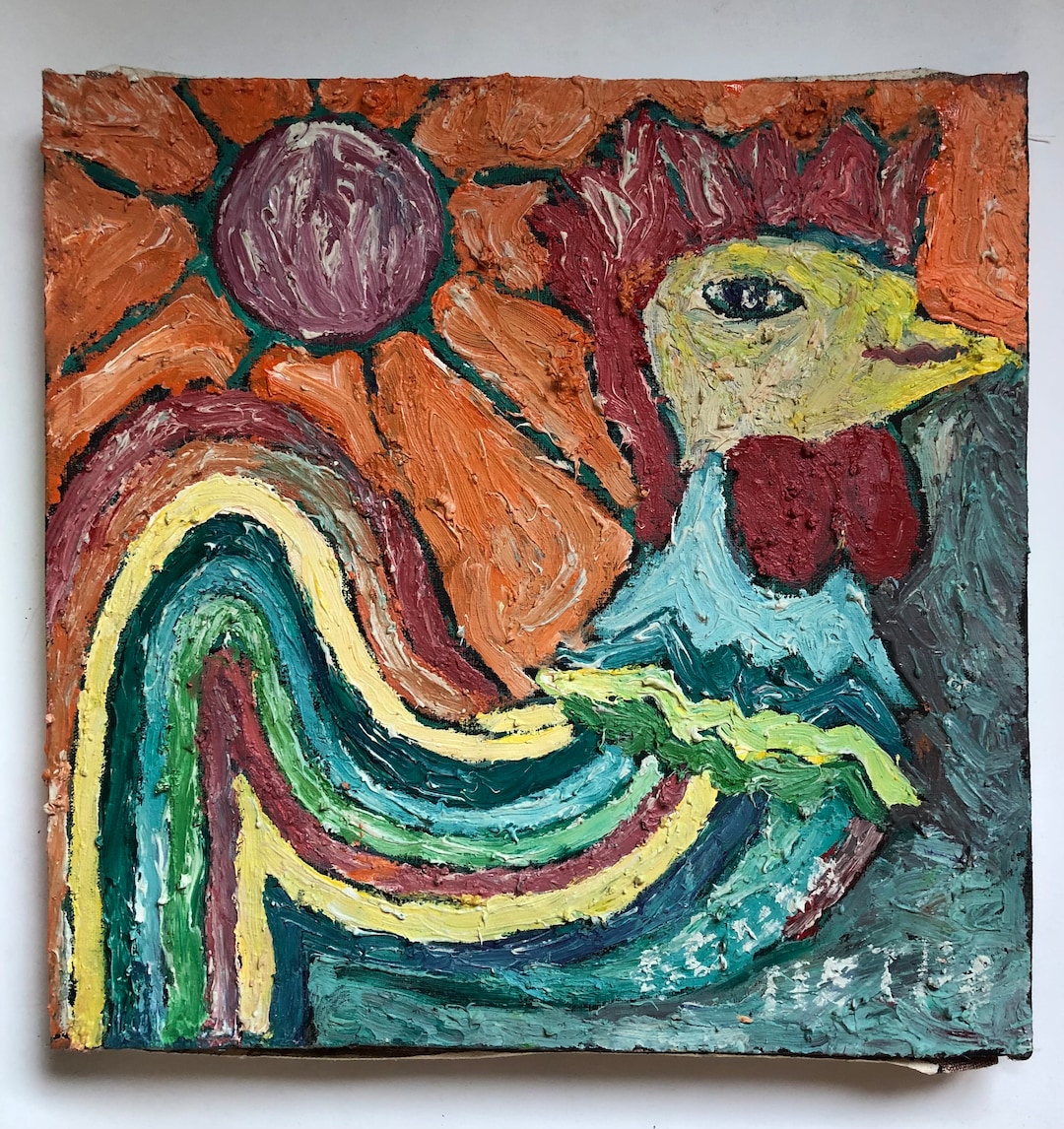 Oil Painting Bird 2023 by Ukrainian Avant-garde Artist Petro Boyko ...