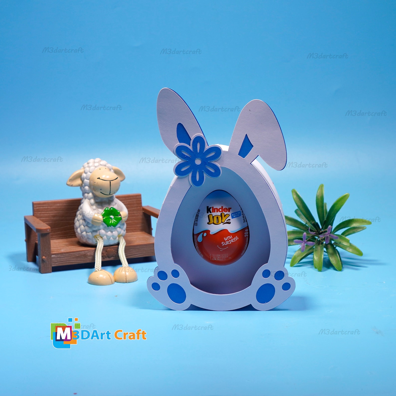 Bunny Easter Eggs Candy Box SVG for Cricut Projects, Scanncut, Cameo4 ...