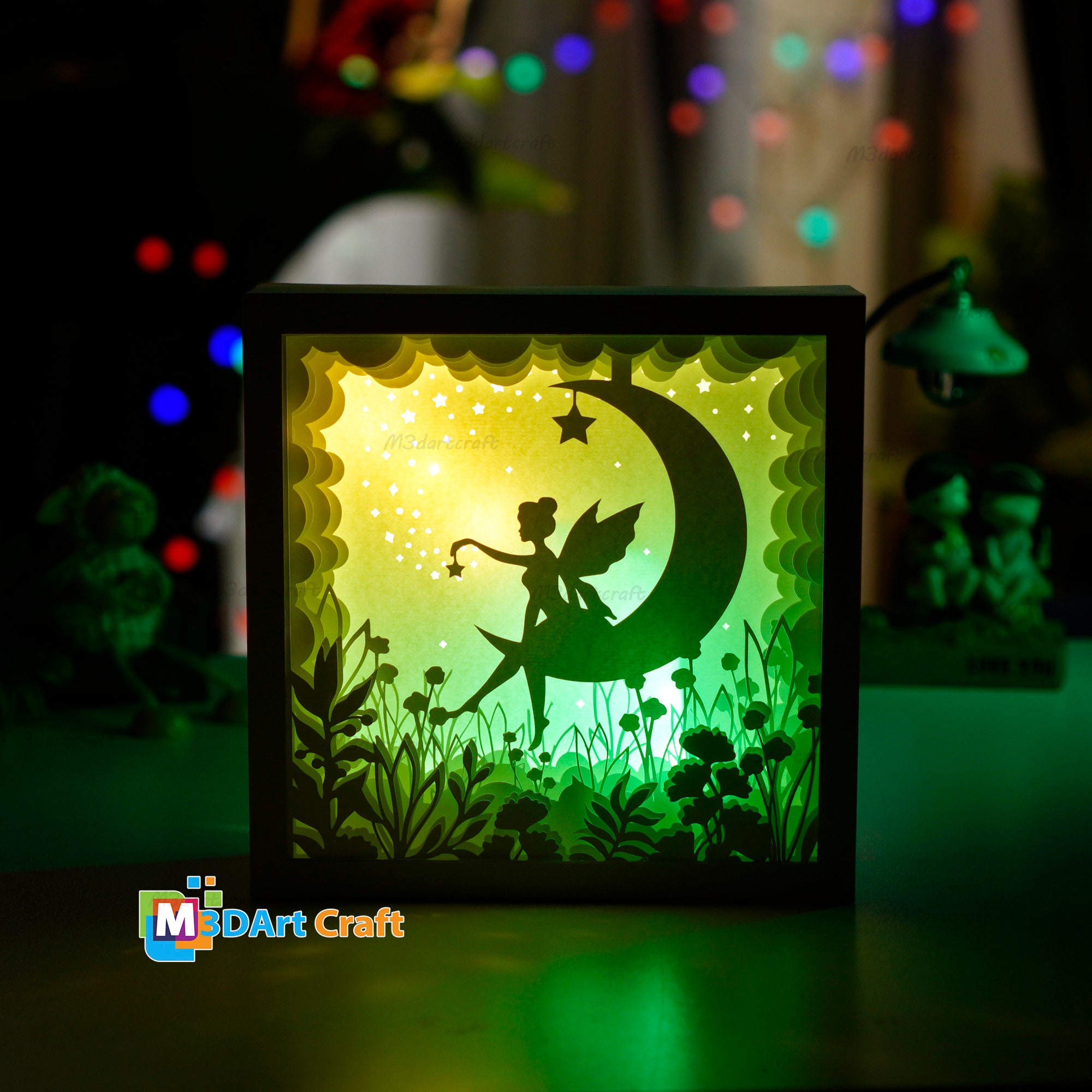 Fairy Moon Shadow Box Fairy Lightbox SVG for Cricut - Etsy UK