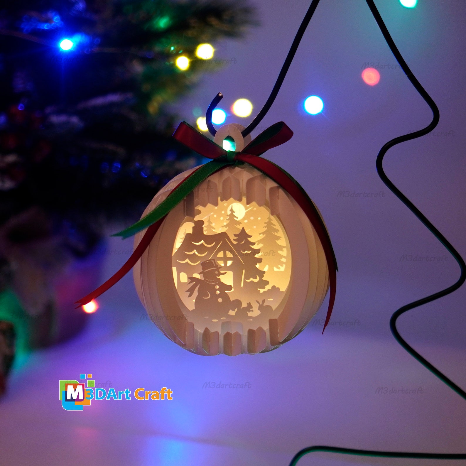 Pack 3 Sphere Pop up PDF, SVG Templates for Diy Christmas Decorations ...