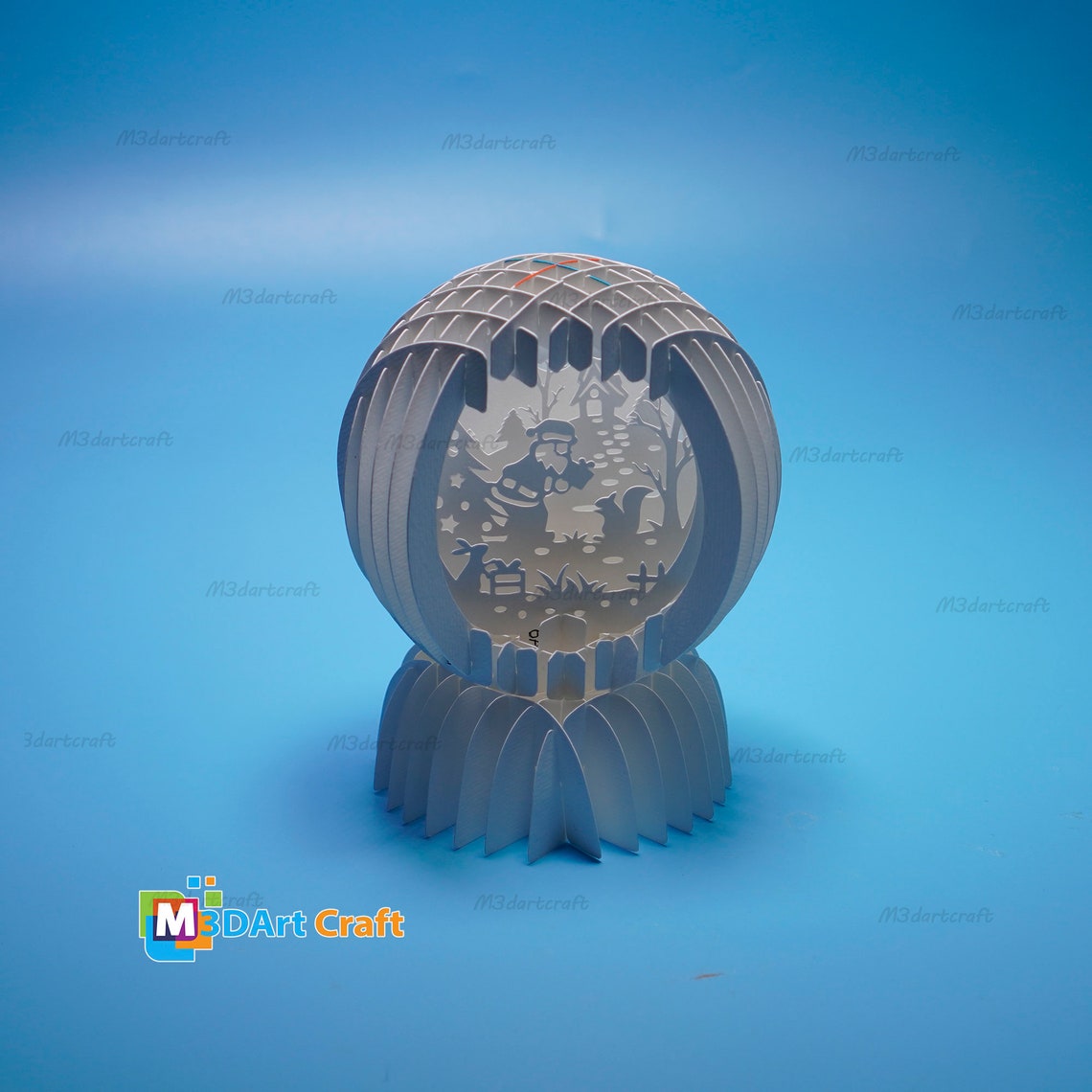 Santa Claus Sphere Popup Mini SVG for Cricut Joy Christmas - Etsy