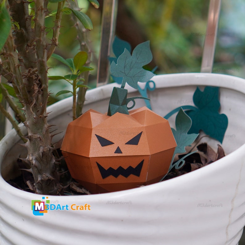 Pumpkin Box SVG, Silhouette Studio, PDF Templates, Pumpkin Halloween ...