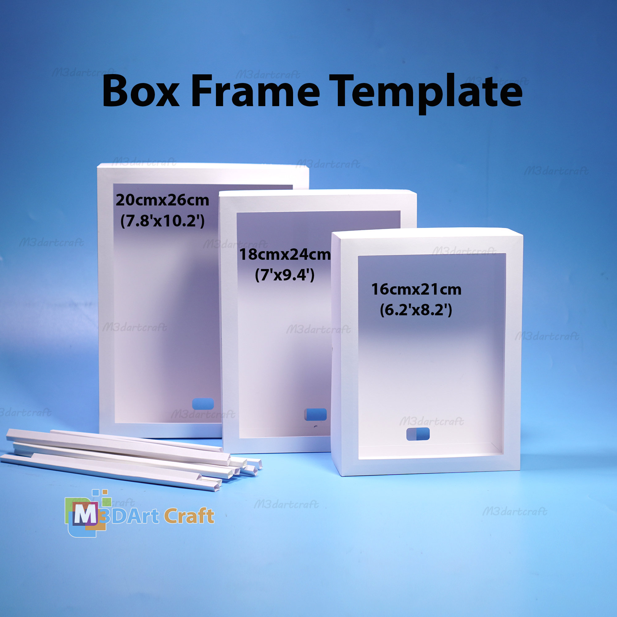 Rectangle Shadow Box Frame SVG for Cricut Projects and Spacer - Etsy Canada