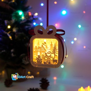 Pack 4 Paper Lantern Gift Box SVG Template for Cricut Projects - Etsy