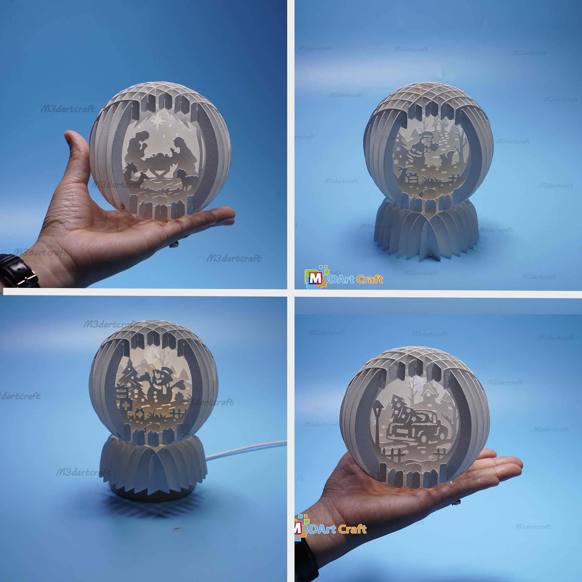 Pack 4 Sphere Pop up SVG, Silhouette Studio Templates, SVG for Cricut ...