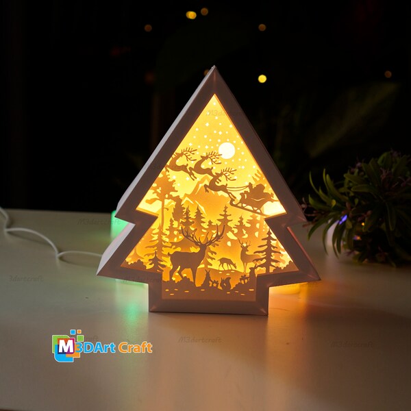 3d Santa Shadow Box - Etsy