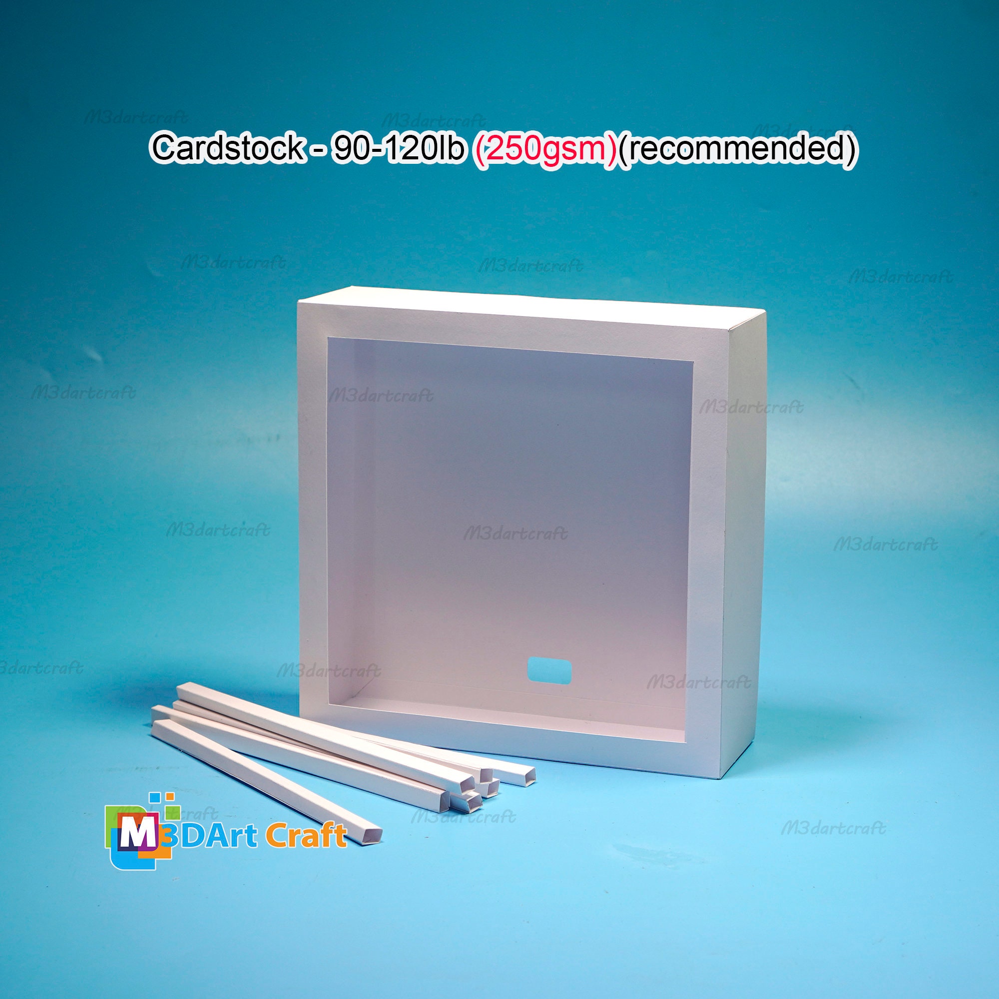 Square Shadow Box Frame SVG for Cricut Projects and Spacer - Etsy Canada