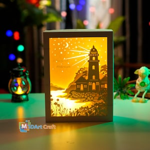 Lighthouse Shadow Box - Lighthouselightbox SVG for Cricut Projects ...