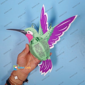 Set 3 Hummingbird Lanterns PDF, SVG Templates for Cricut Project ...
