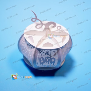 Boo Scene Pumpkin Lantern SVG for Cricut Joy Projects - Ghost Halloween ...