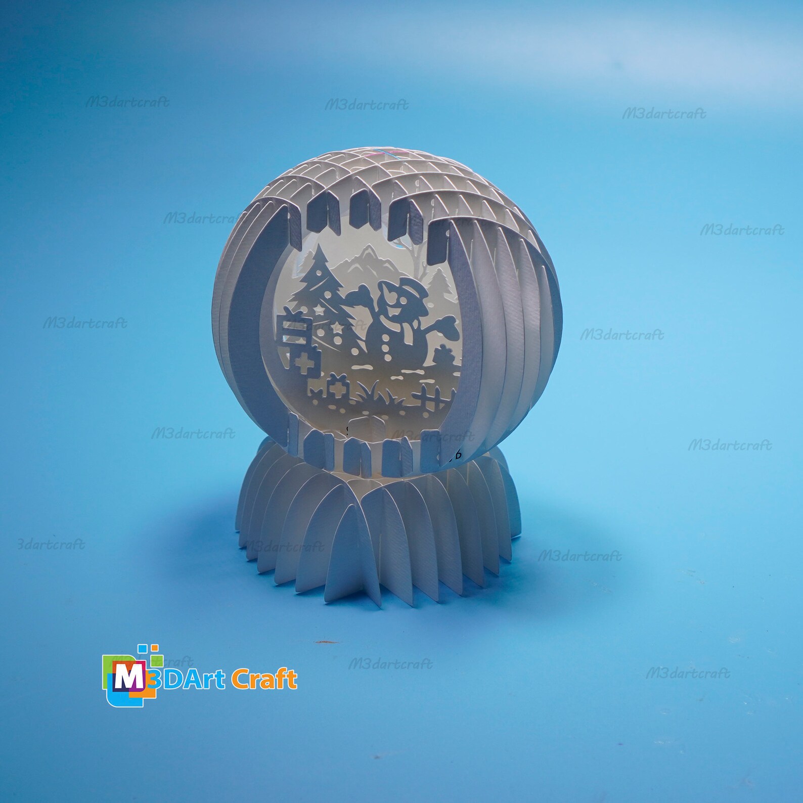 Snow Globe Pop up SVG for Cricut Joy Studio Template - Etsy