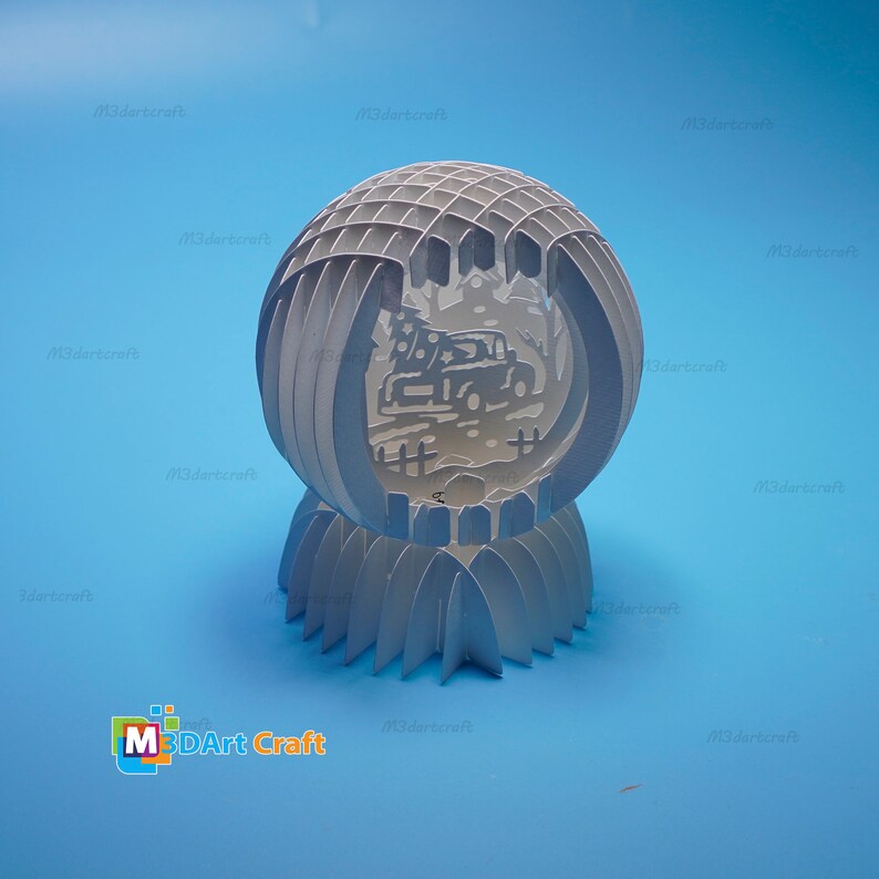 Christmas Truck Sphere Pop up Mini SVG for Cricut Joy Templates, DIY ...