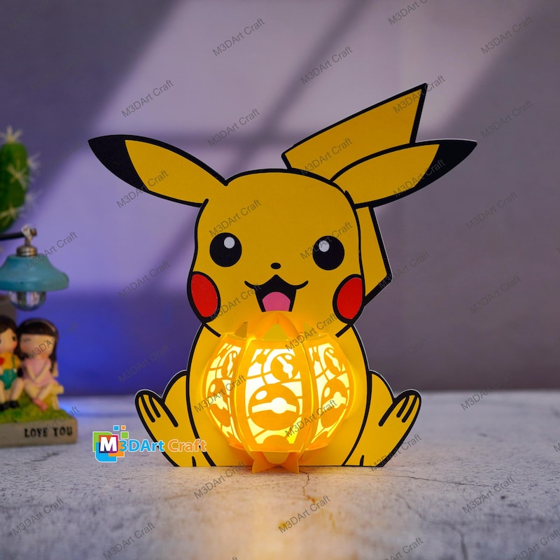 Pikachu Svg Lantern - Etsy
