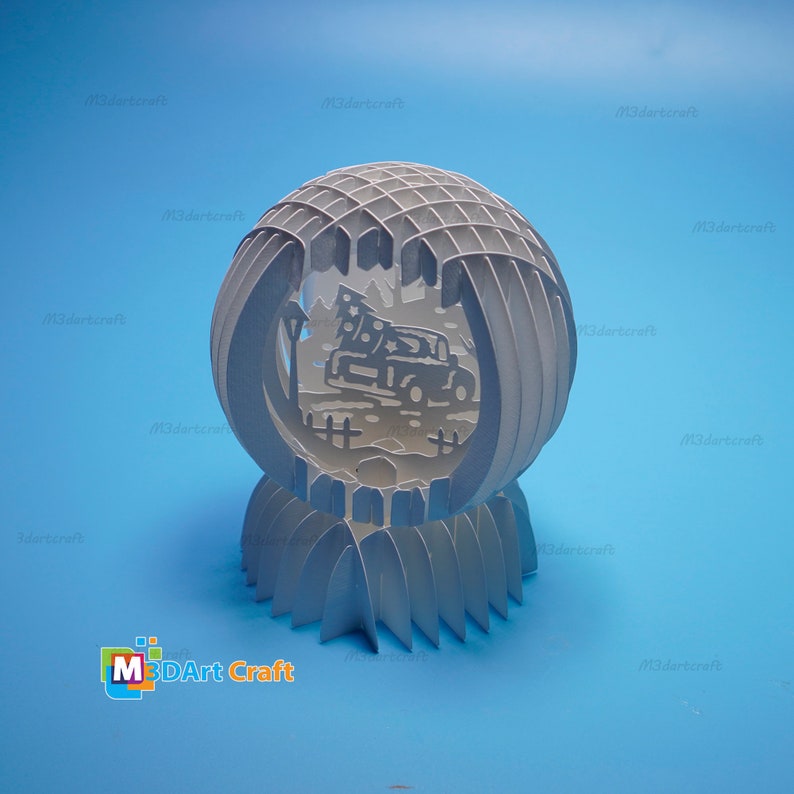 Christmas Truck Sphere Pop up Mini SVG for Cricut Joy Templates, DIY ...