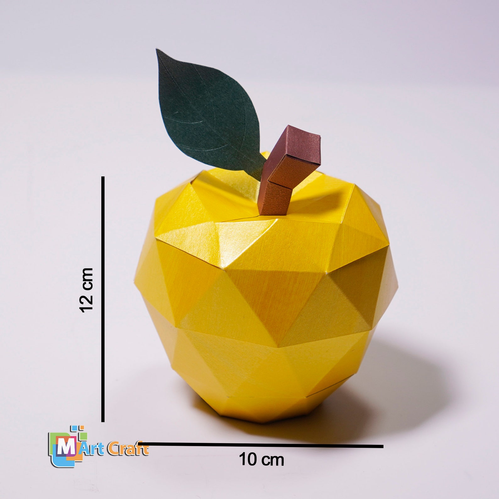 Apple Gift Box Papercraft PDF Printer SVG for Cricut Projects - Etsy