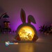 Rabbit Family in Bunny Lanterns Shadowbox, Easter Lightbox PDF, SVG for ...