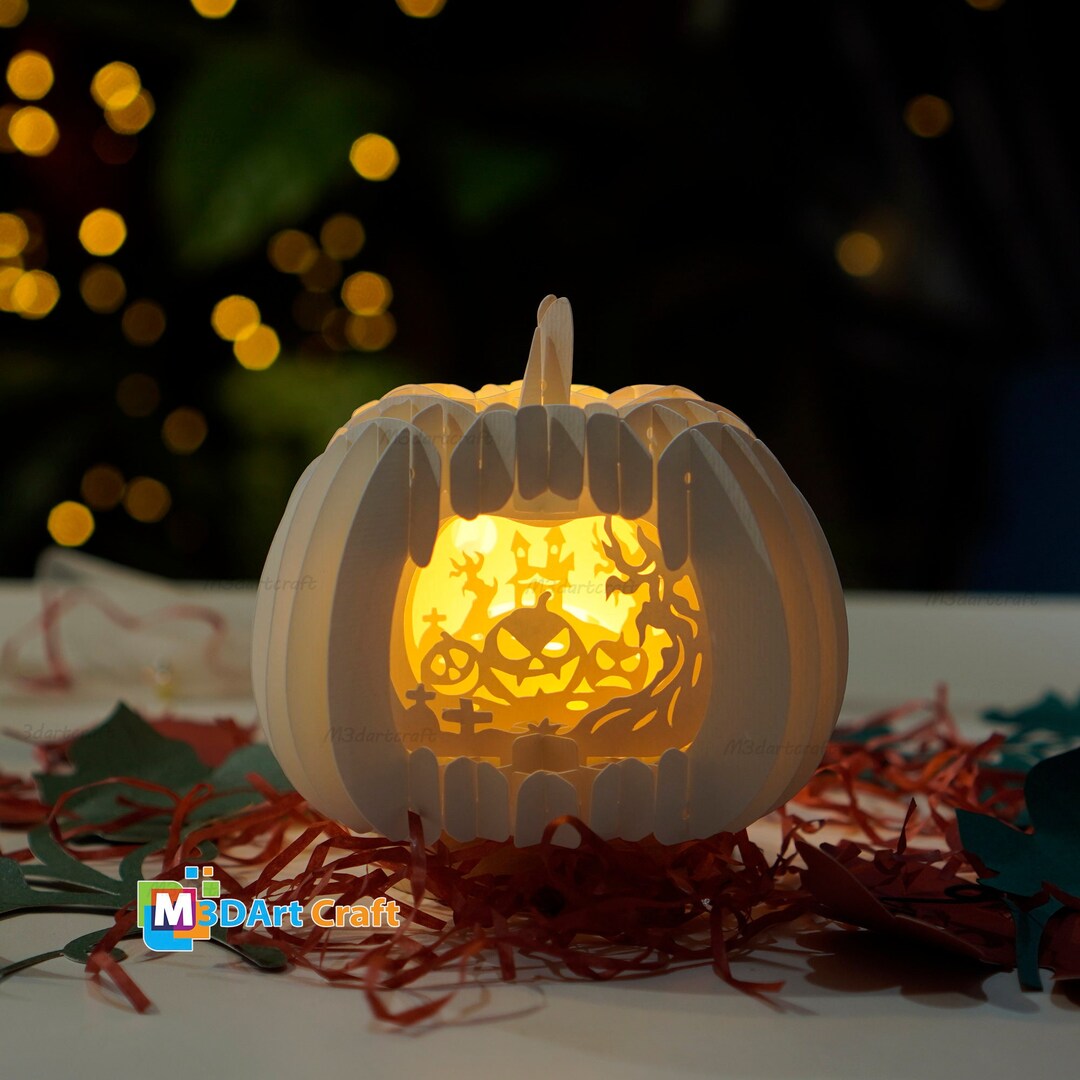 Small Pumpkin Pop up SVG for Cricut Joy, Silhouette Studiotemplates ...