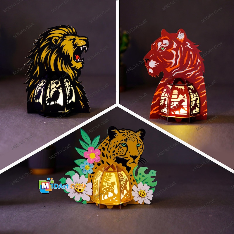 Paper Lantern Tiger - Etsy