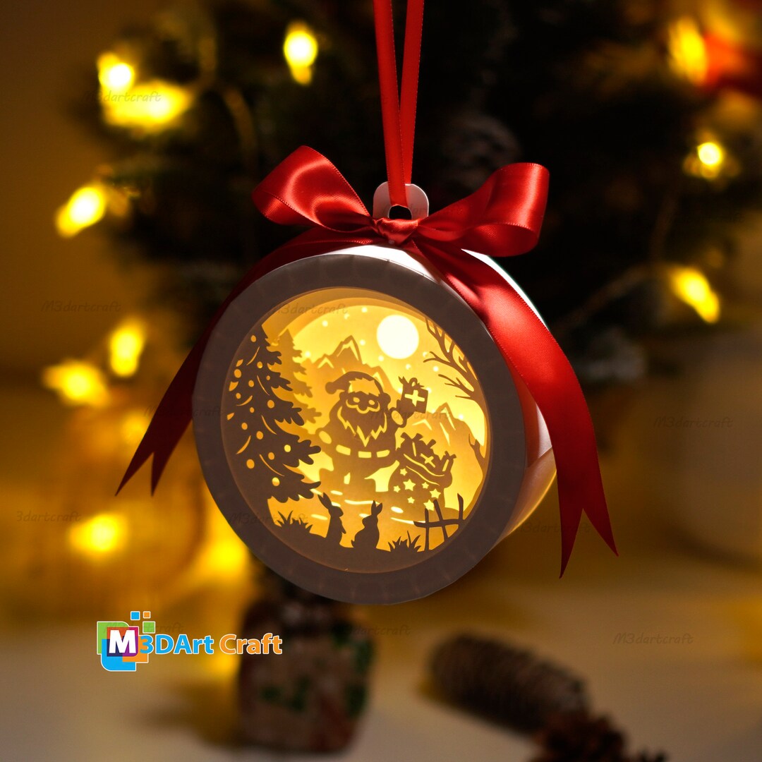 Christmas Lanterns Santa Claus, SVG for Cricut Projects Creating for ...