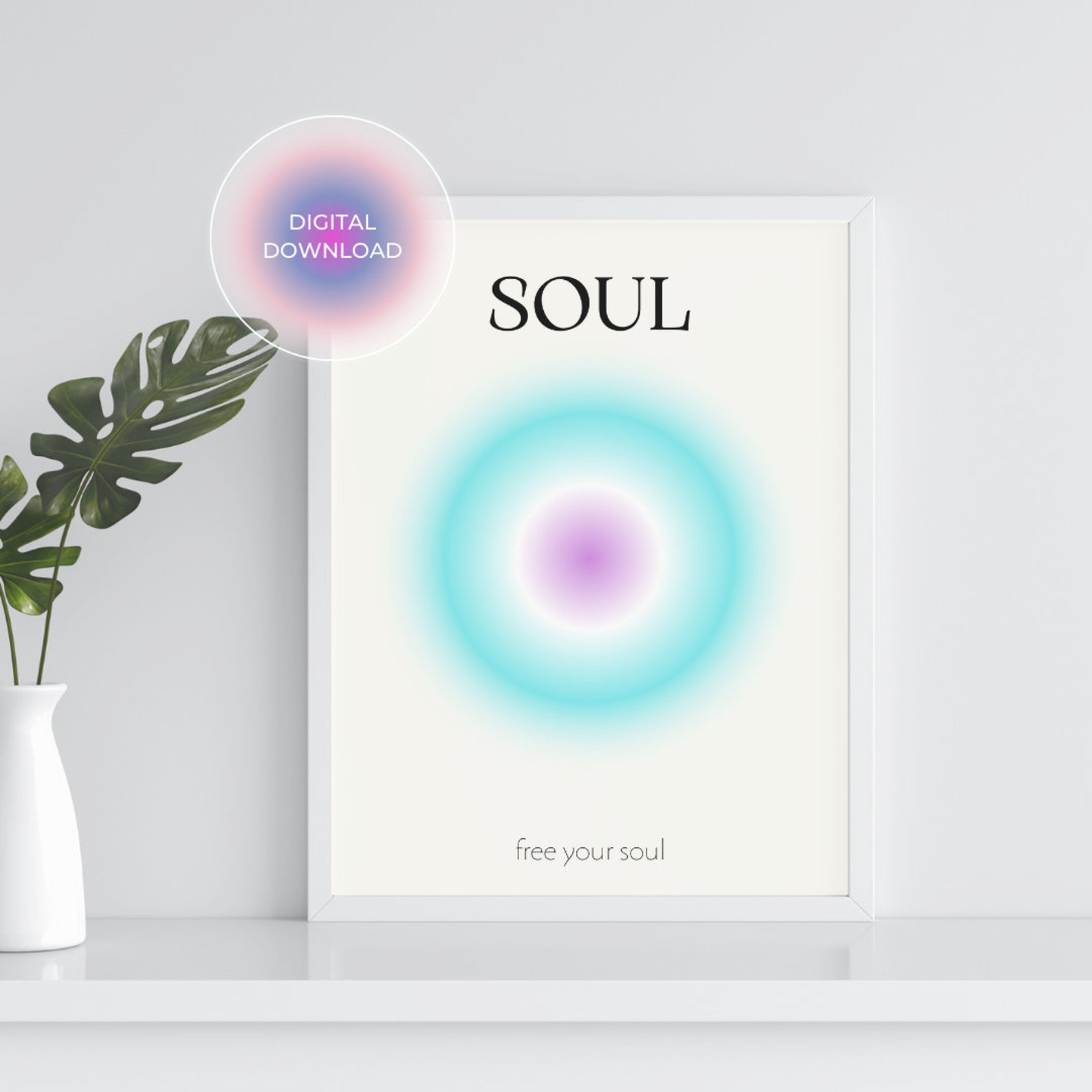Set of 3 Mind Body Soul Posters Aesthetic Homedecor Healing Poster ...