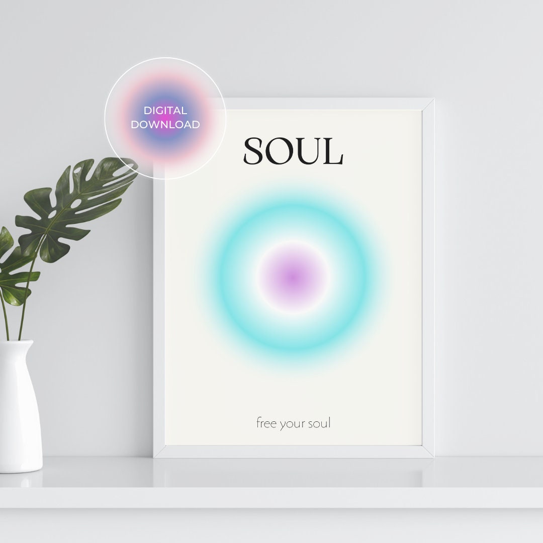 Set of 3 Mind Body Soul Posters Aesthetic Homedecor Healing Poster ...