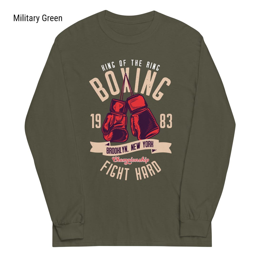 Retro Boxing Long Sleeve Shirt for Boxers and Boxing Fans - Etsy
