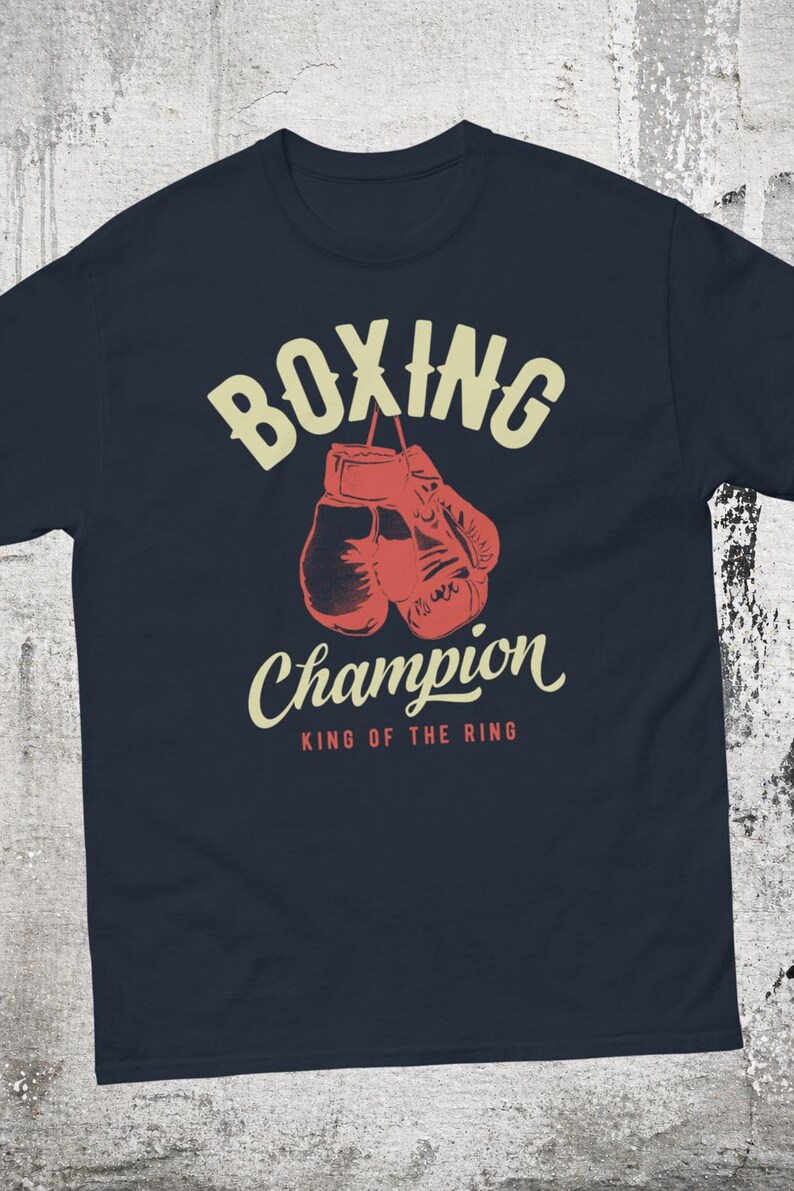 Boxing Champion Unisex Tshirt, Retro Shirt Design, Athletic Style ...