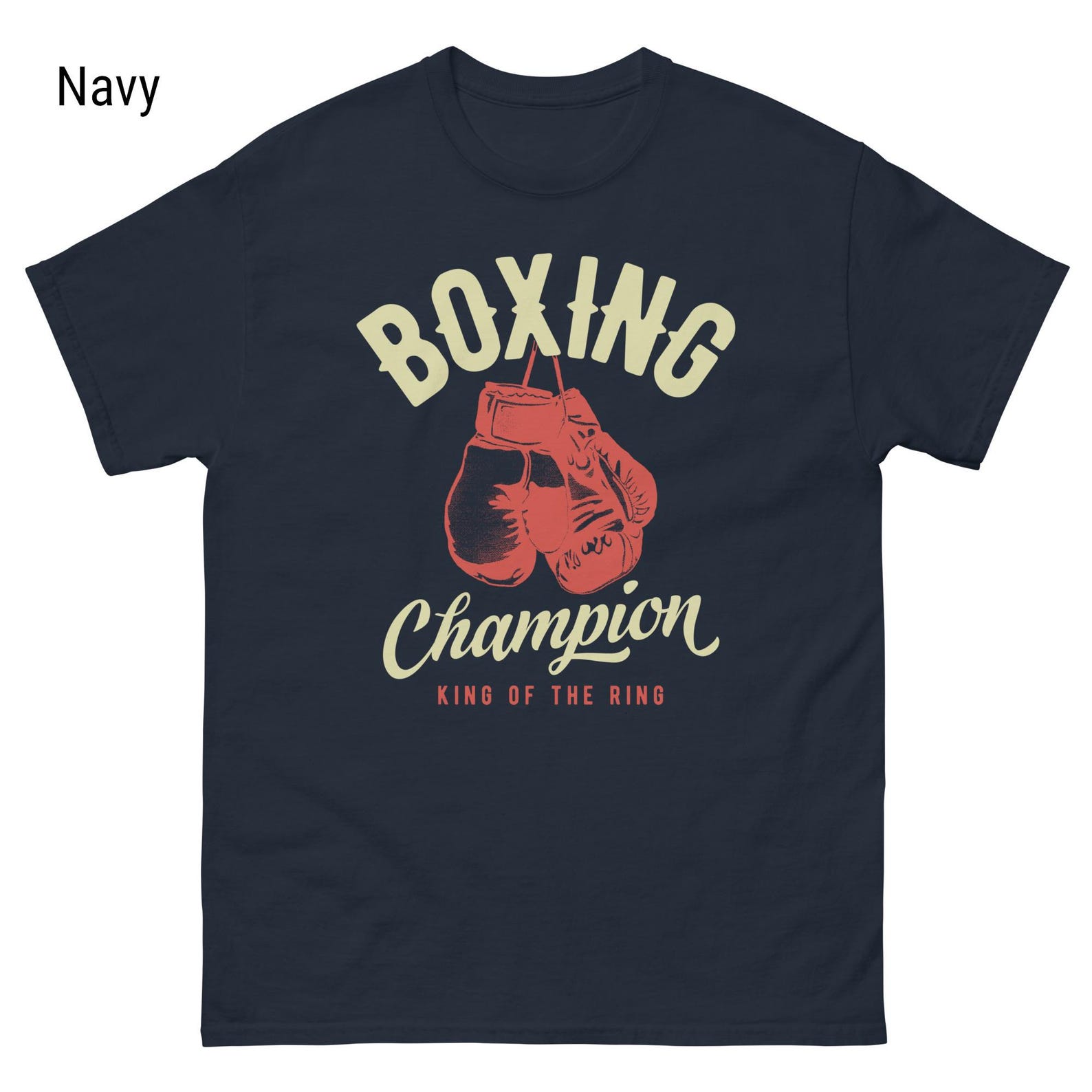 Boxing Champion Unisex Tshirt, Retro Shirt Design, Athletic Style ...