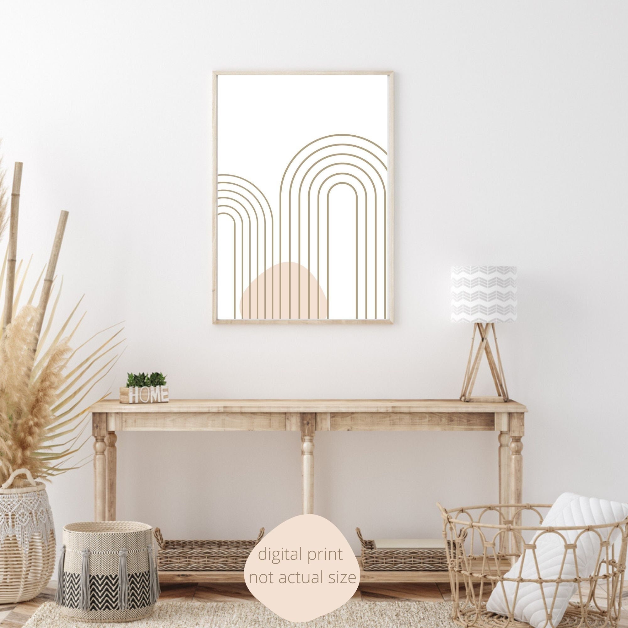 Printable Abstract Illustration, Home & Linving Decor, Abstract Digital ...