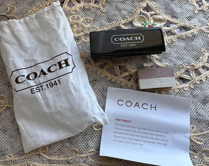 Brand New! Authentic Vintage Coach Suede and Nubuc Care Kit! Brush With ...