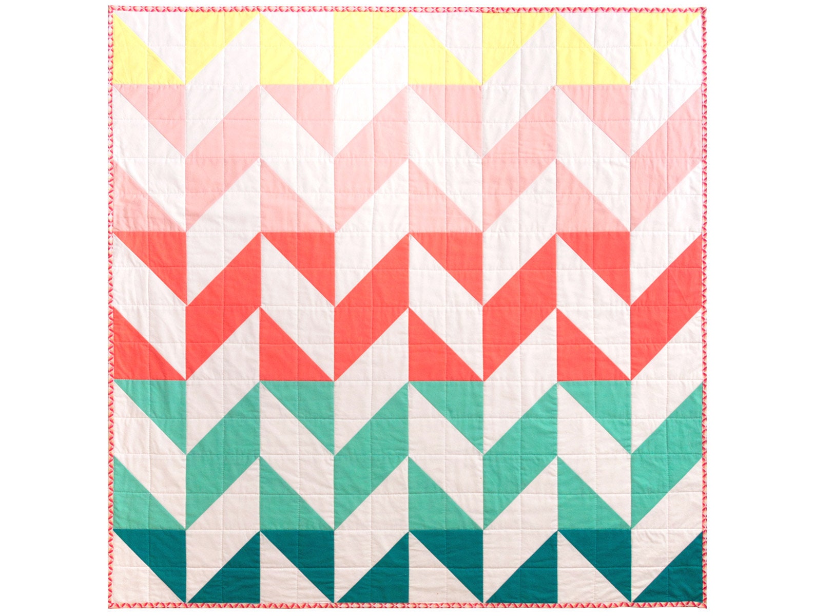 Modern Herringbone Quilt Pattern | PDF - Etsy