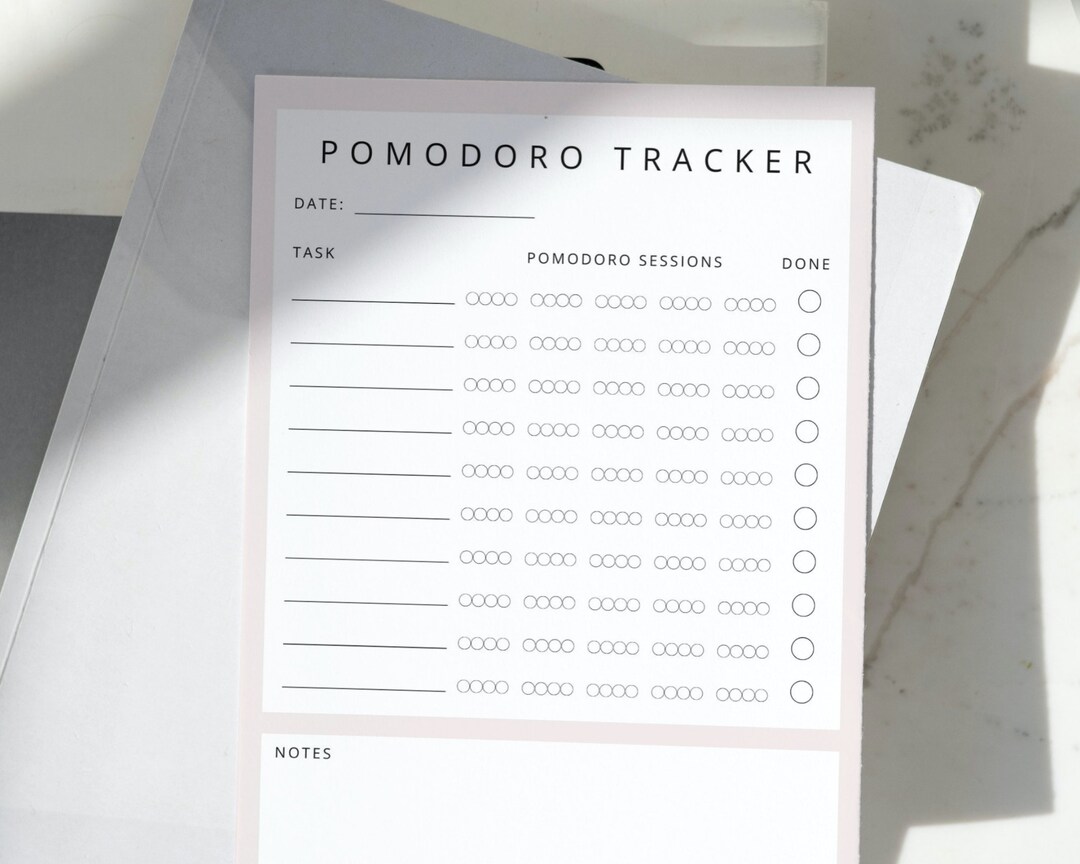 Pomodoro Tracker | Printable | Productivity Planner | iPad | Study ...