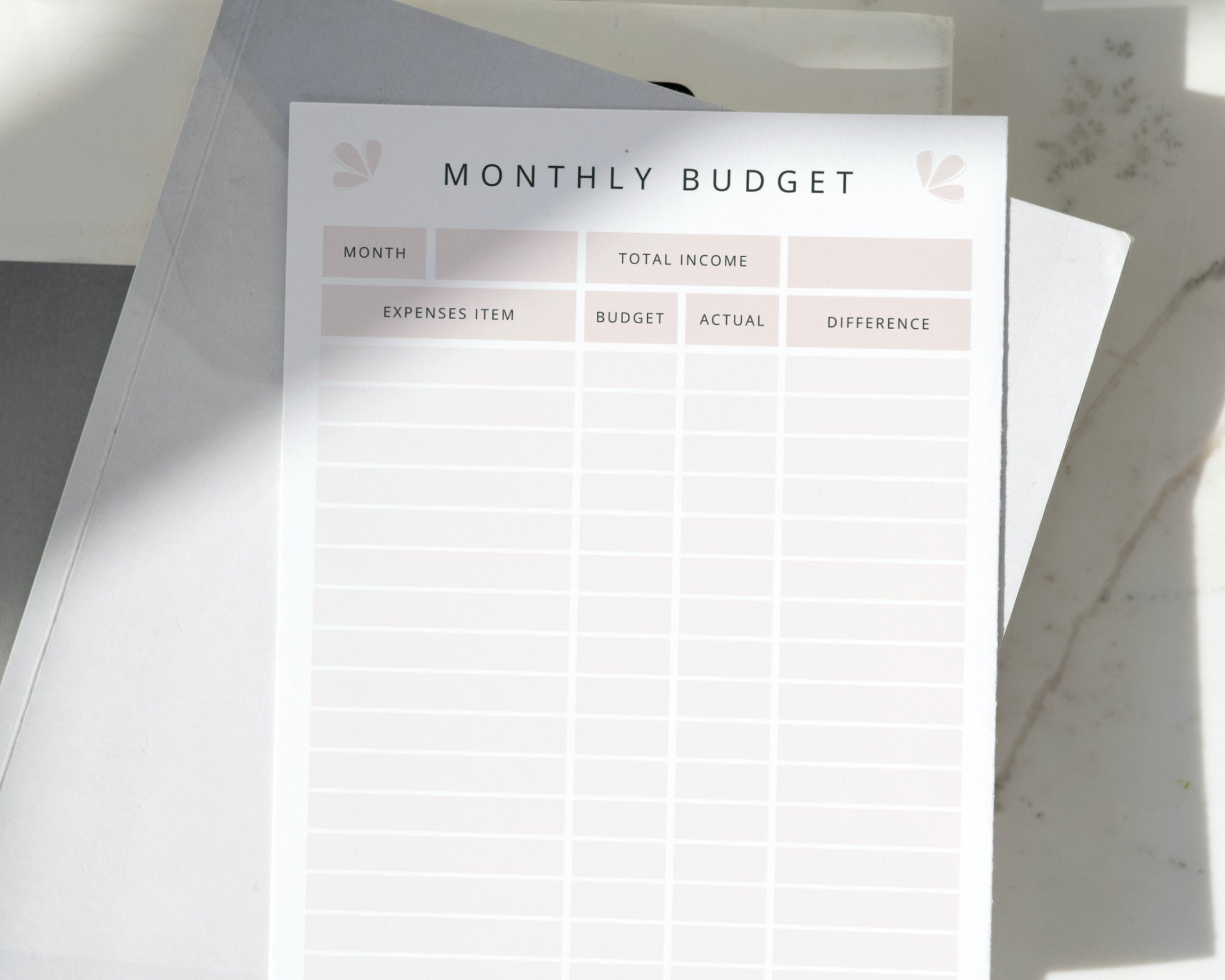 Monthly Budget Planner | Printable | iPad | Finance Overview ...