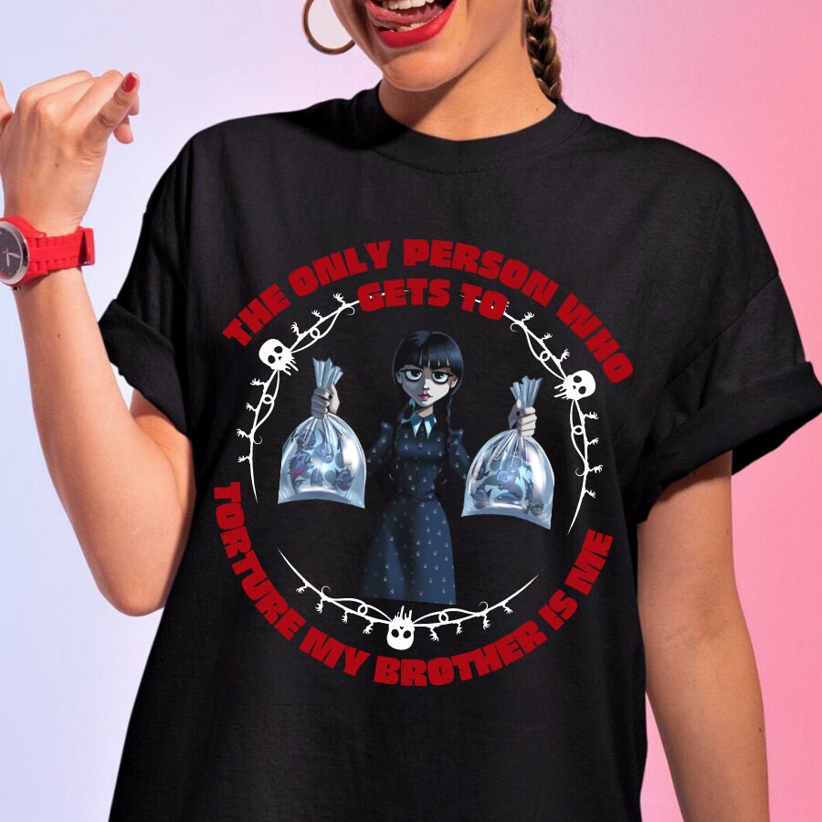 New 2022 Wednesday TV Series Shirt, Wednesday Addams Family TV Series ...