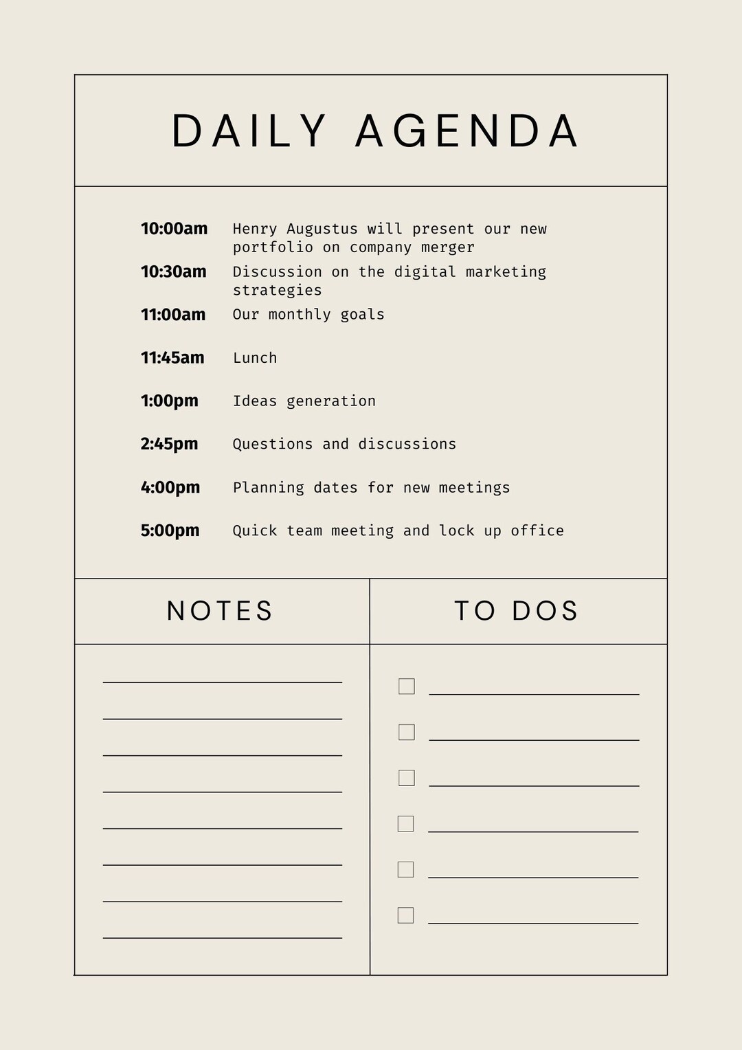 Daily Digital Planner, Printable Pdf Planner, Digital Agenda Planning ...