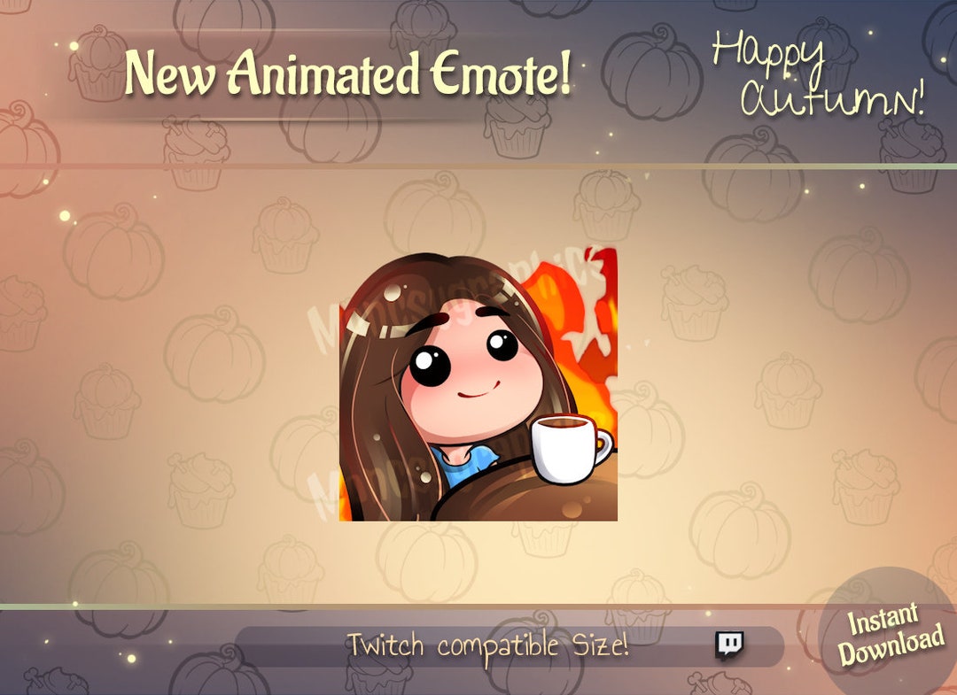 Animated This is Fine / Brown Hair Girl Twitch Emote / Youtube Emote ...