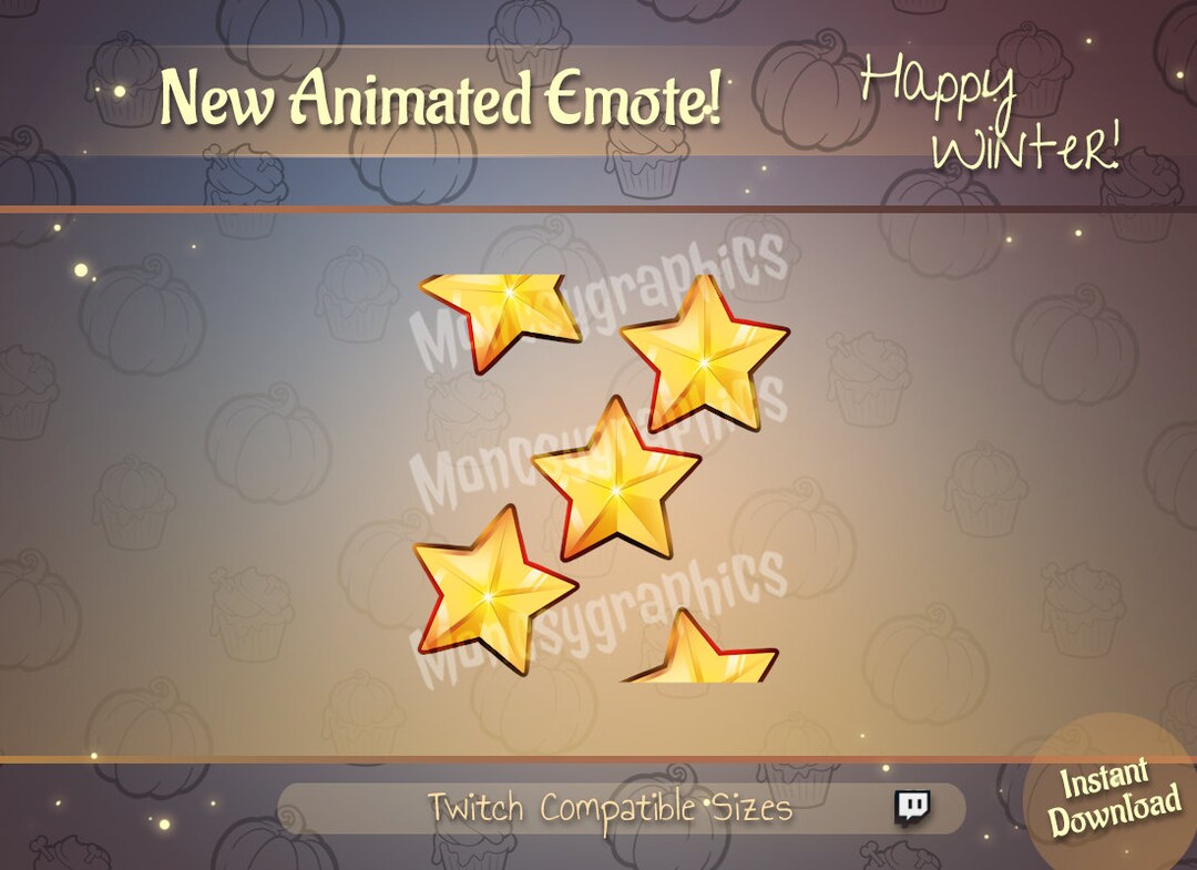 Animated Cute Star Twitch Emote / Youtube Emote / Animated Twitch Emote ...