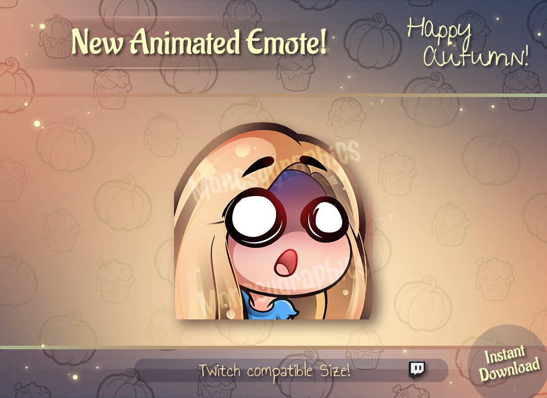 Animated Wtf Blonde Girl Twitch Emote / Youtube Emote /discord Emote ...