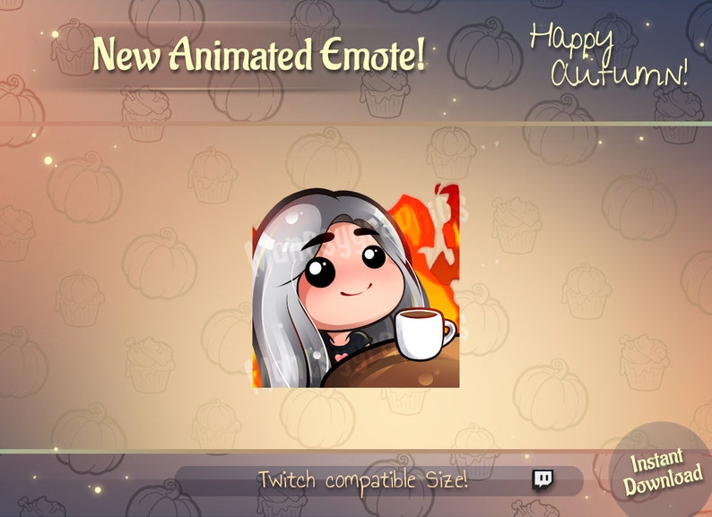 Animated This is Fine / Gray Hair Girl Twitch Emote / Youtube Emote ...