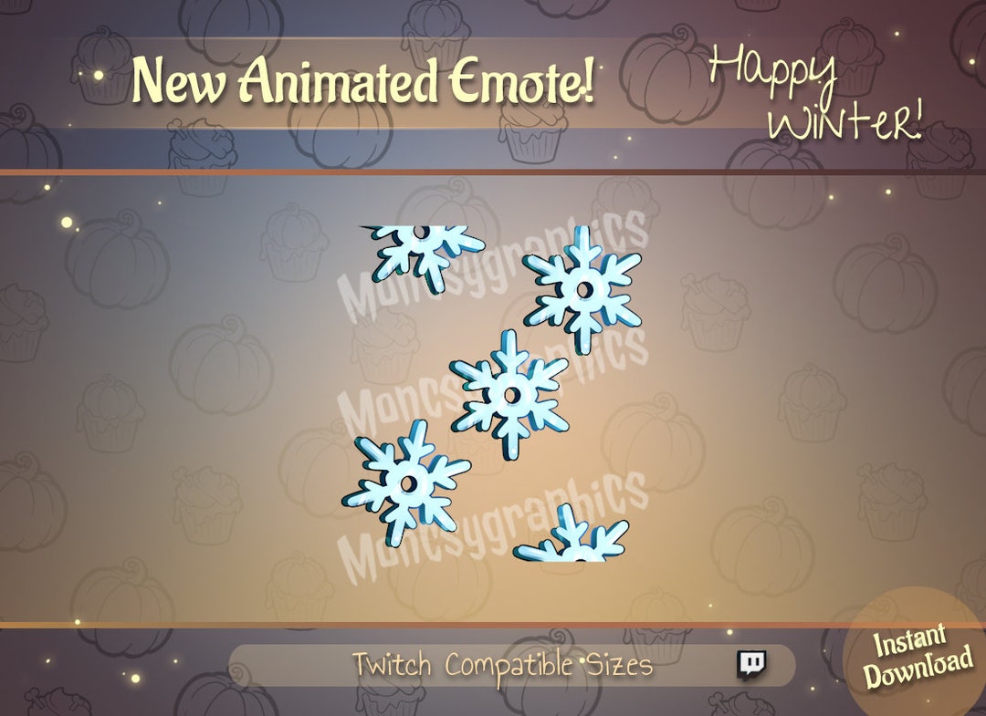 Animated Snowflake Twitch Emote / Youtube Emote / Animated Twitch Emote ...