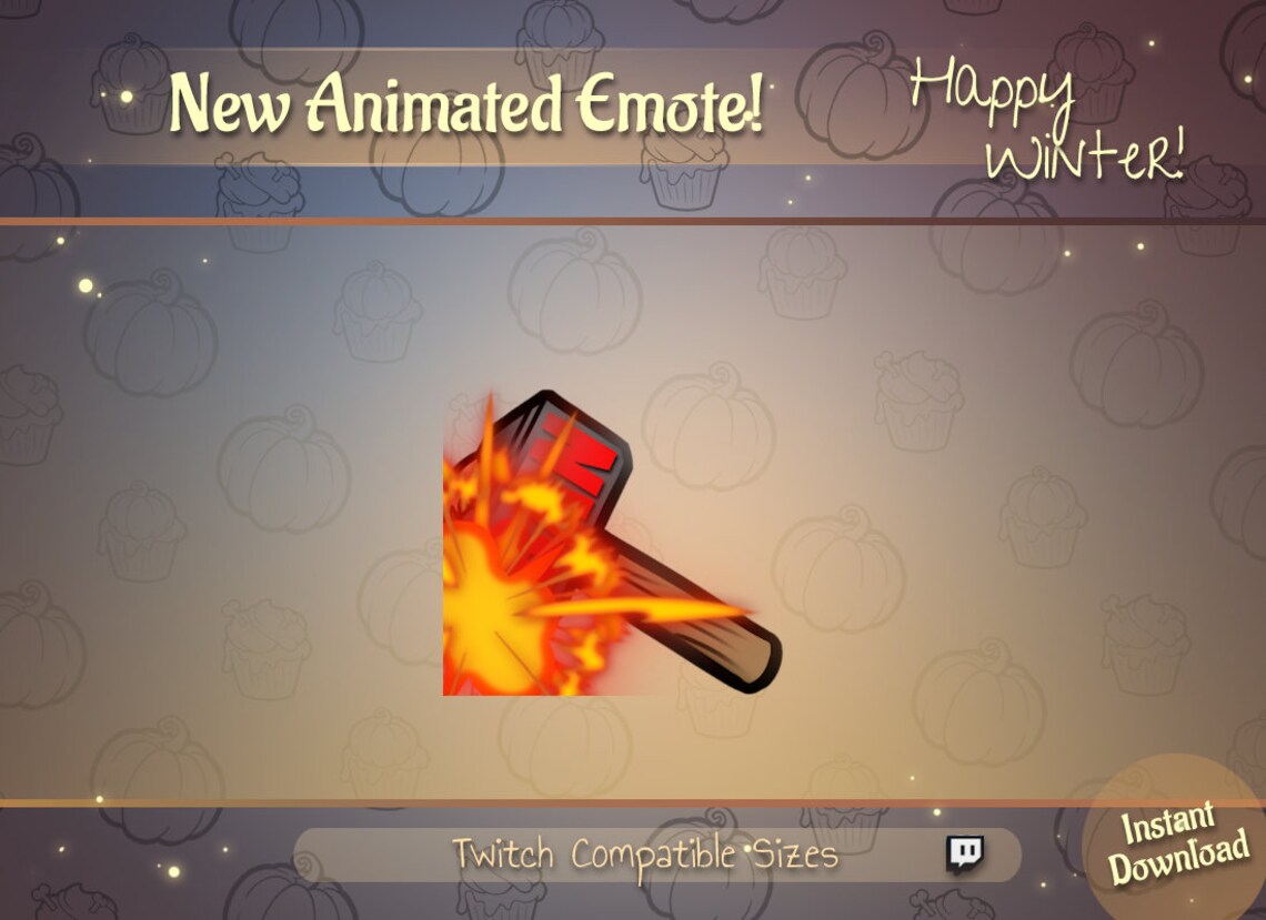 Animated Ban Hammer Emote / Animated Twitch Emote / Youtube Emote ...