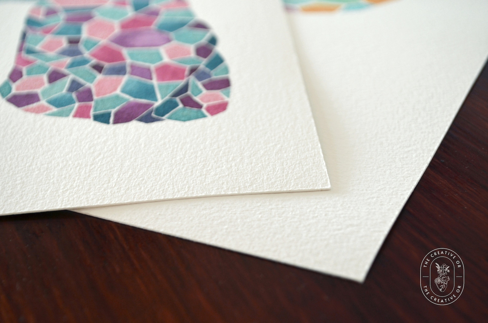 Mosaic Brain Watercolor Print, Anatomy Art, Brain Painting, Medical ...