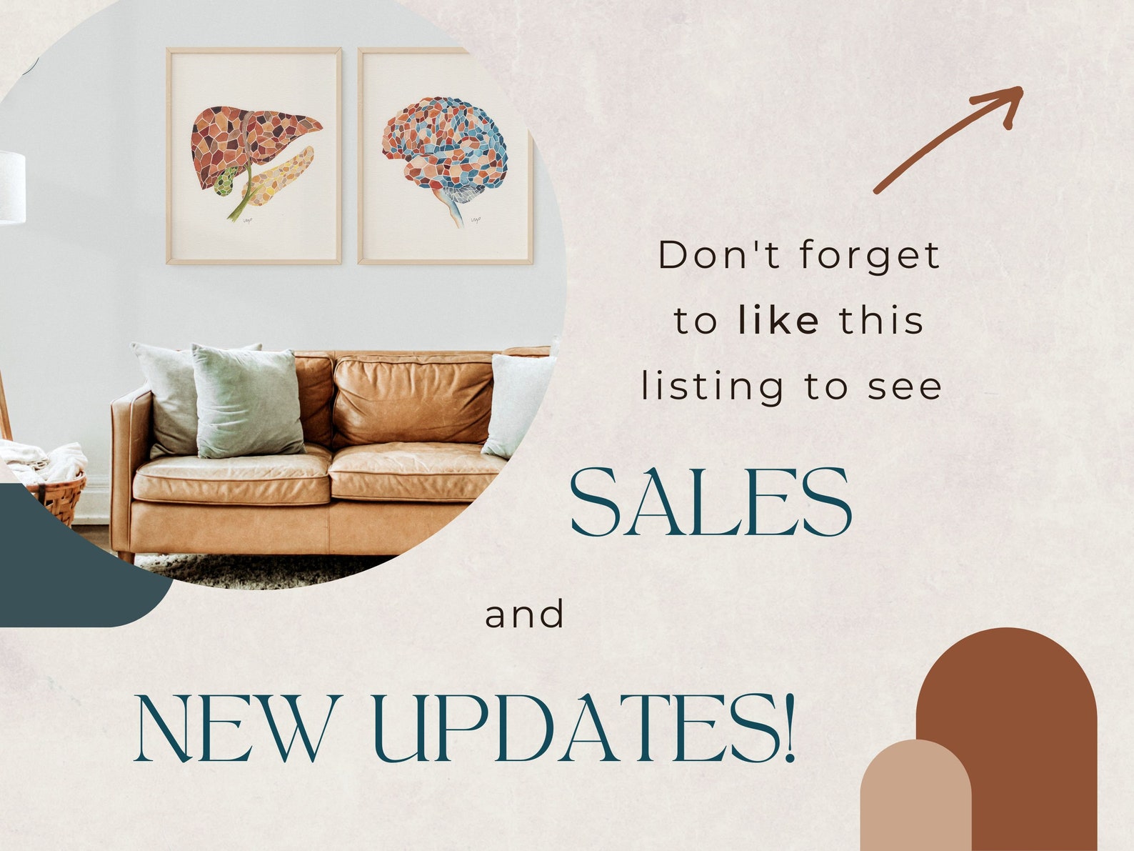 Mosaic Brain Watercolor Print, Anatomy Art, Brain Painting, Medical ...