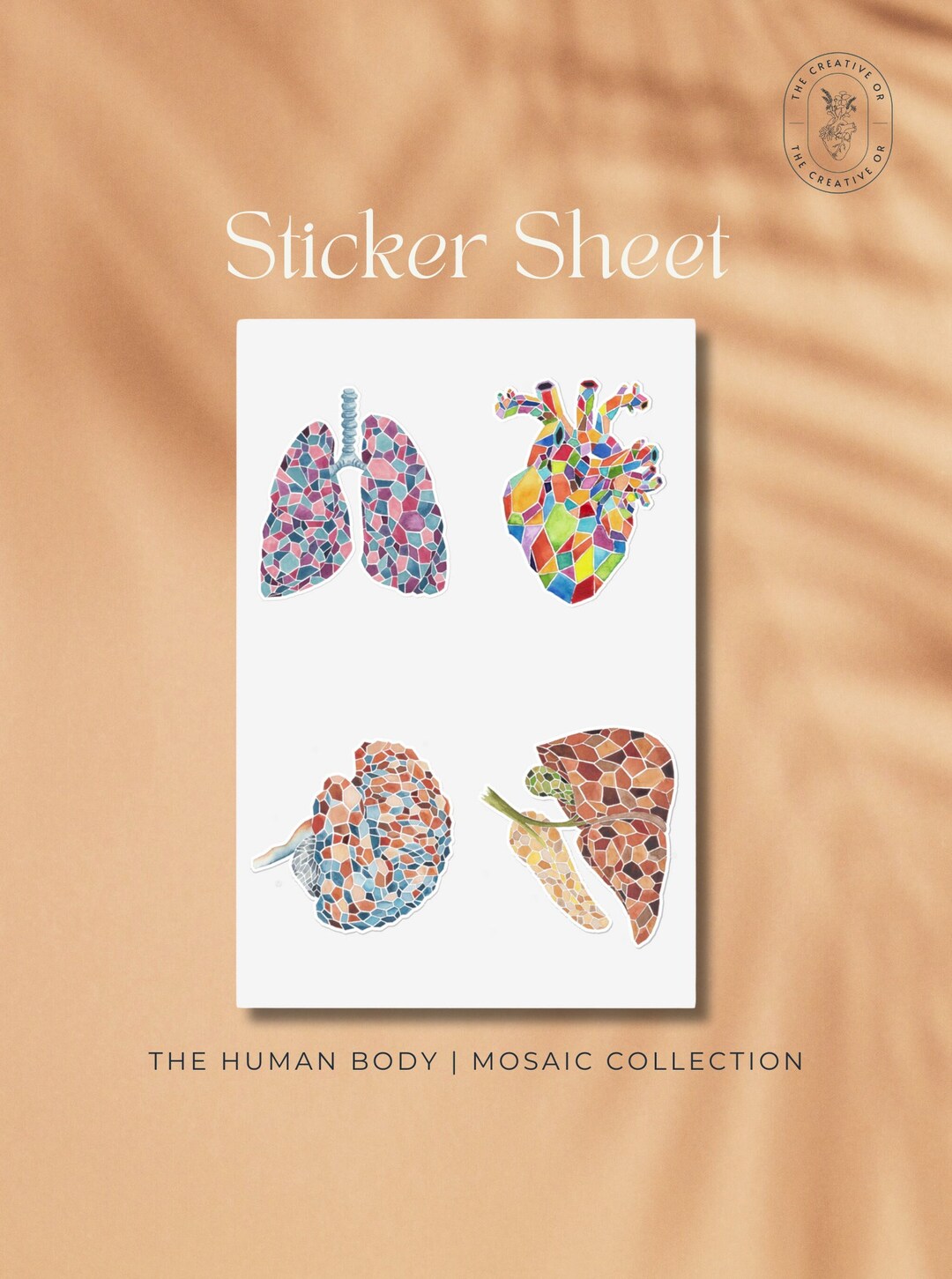 Sticker Sheet | the Human Body - Mosaic Collection | Journaling ...