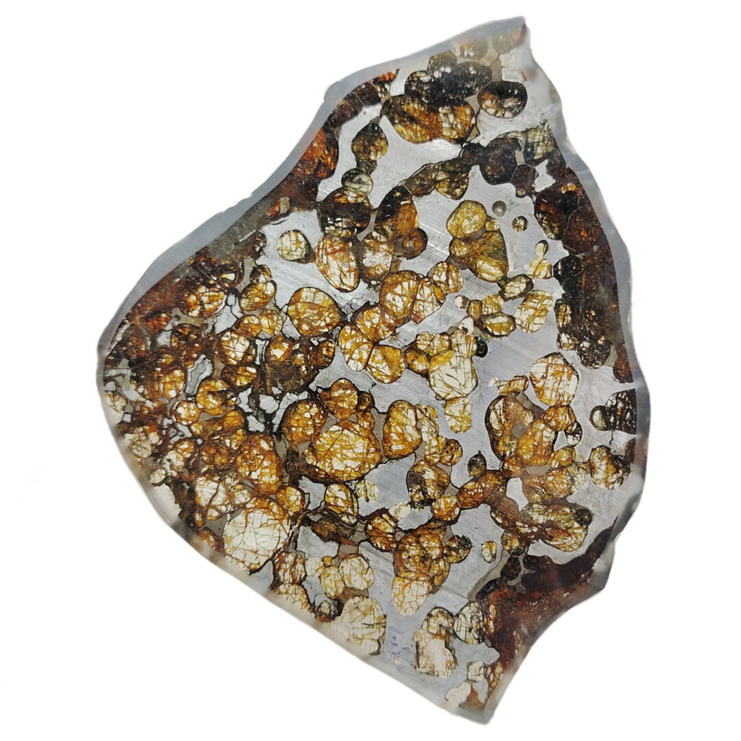 92.5g Brenham Meteorite Slices Pallasite Meteorite Specimen Qa114 - Etsy