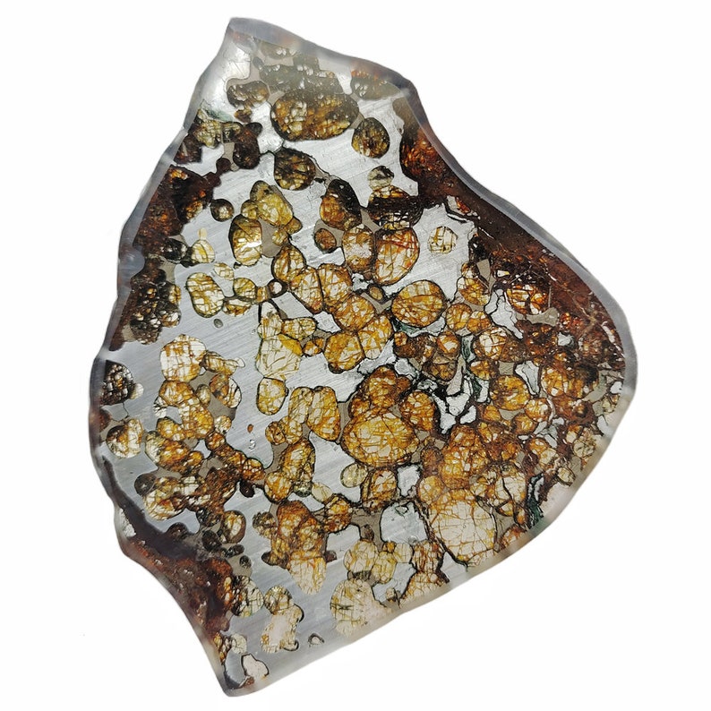 92.5g Brenham Meteorite Slices Pallasite Meteorite Specimen Qa114 - Etsy