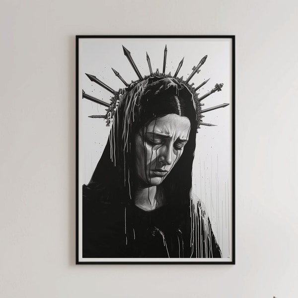 Seven Sorrows of Mary Poster - Etsy