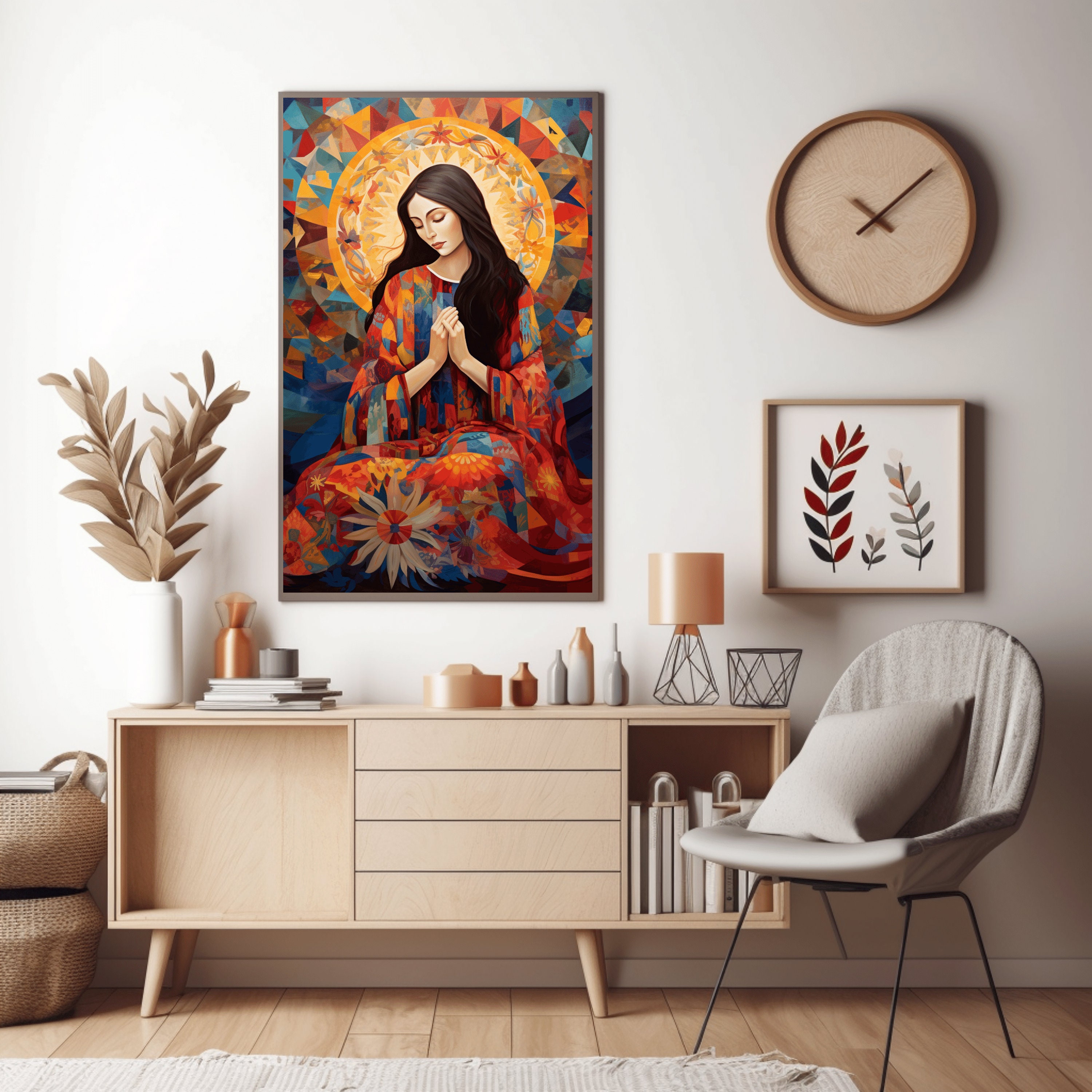 Mary Magdalene Modern Christian Art, Eclectic Catholic Home Decor ...