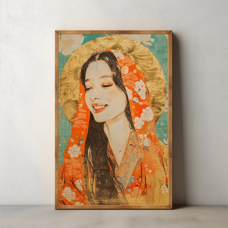 Japanese Mary Magdalene and Jesus Christ Poster Set of 9 Prints, Nine ...