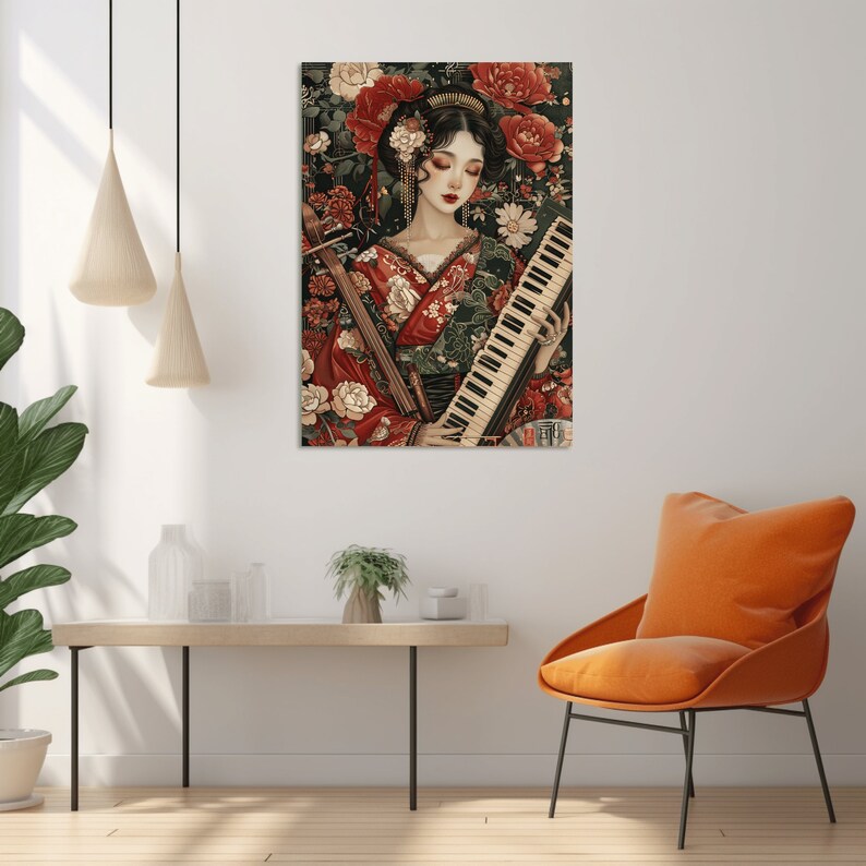 Printable St Cecilia Hanafuda Holy Card, Asian Patron Saint of Music ...